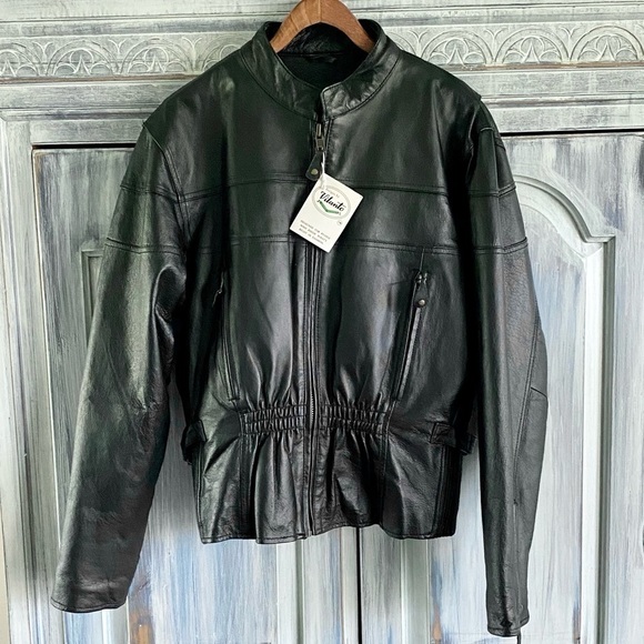 vilanto | Jackets & Coats | Vilanto Black Leather Motorcycle Jacket ...